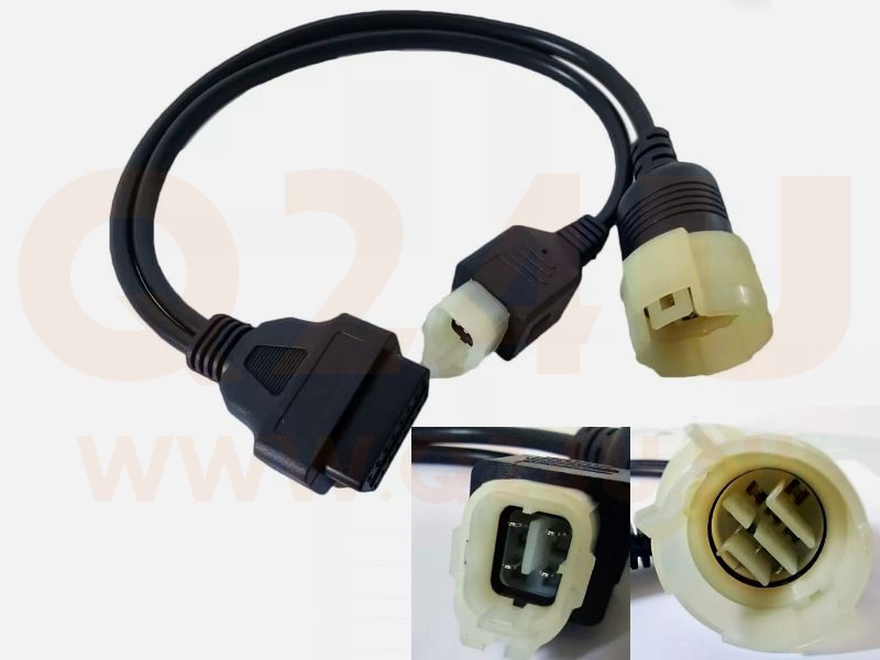 Suzuki 16 pin naar 4 pin en 8 pin verloopkabel | OBD24U.nl